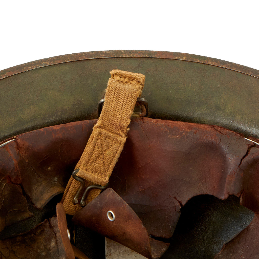 Original U.S. Marine Corps Early WWII USMC M1917A1 Kelly Helmet With T ...