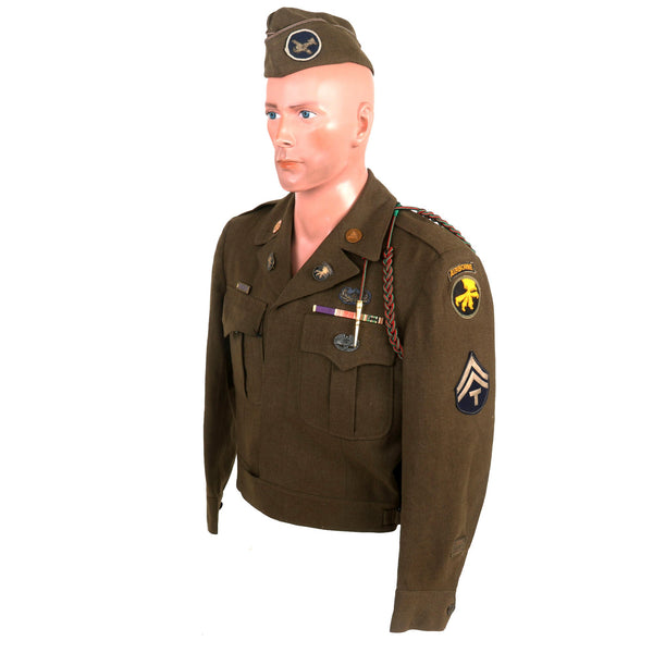 Original U.S. WWII 17th Airborne Glider Troops Combat Medic Ike Jacket ...