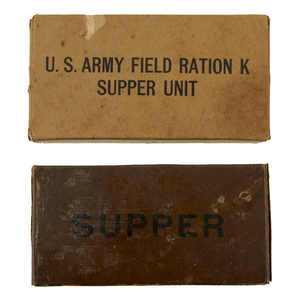 Original U.S. WWII Early War Unissued (Opened) K Ration Supper Unit by ...