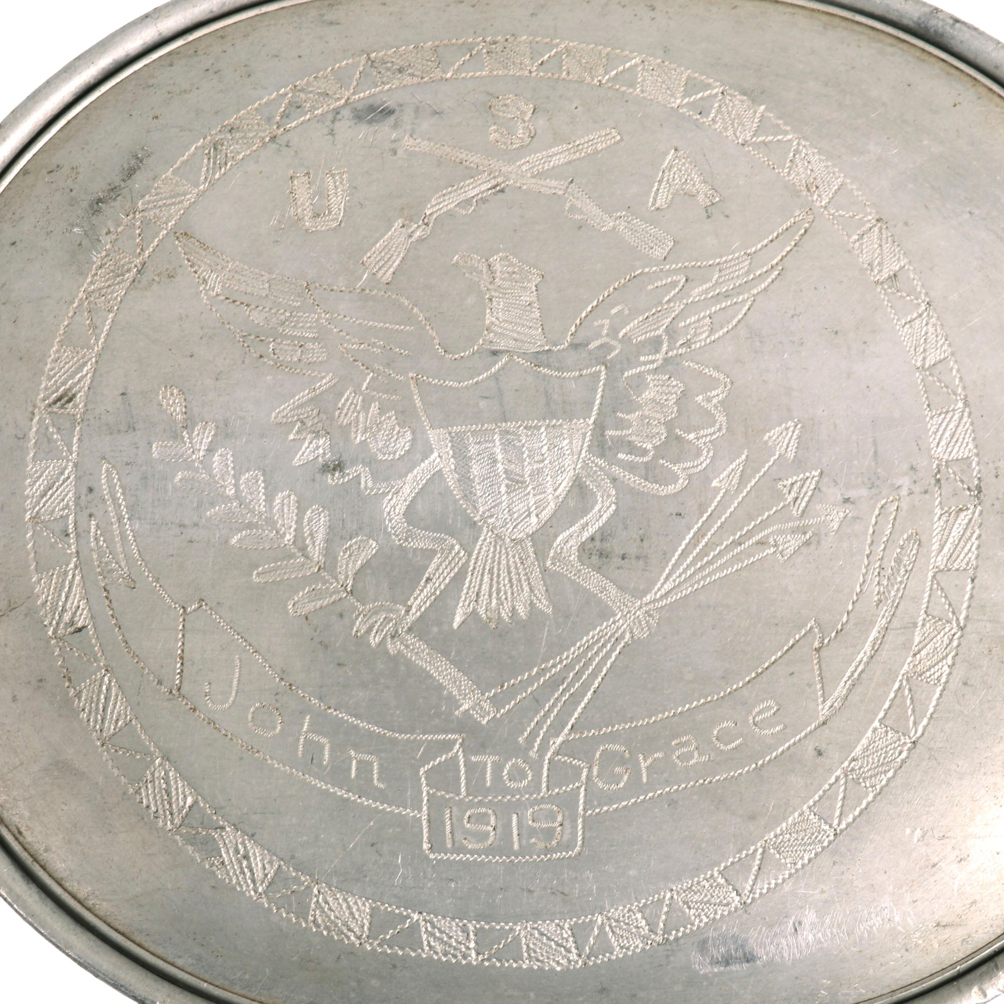 Original U.S. WWI Trench Art M1910 Mess Kit Dated 1918 Personalized by ...