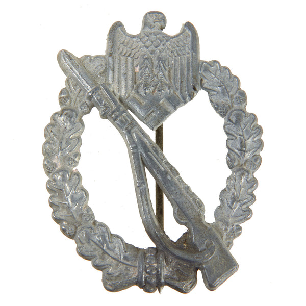 Original German WWII Silver Grade Infantry Assault Badge by C.E. Junck ...