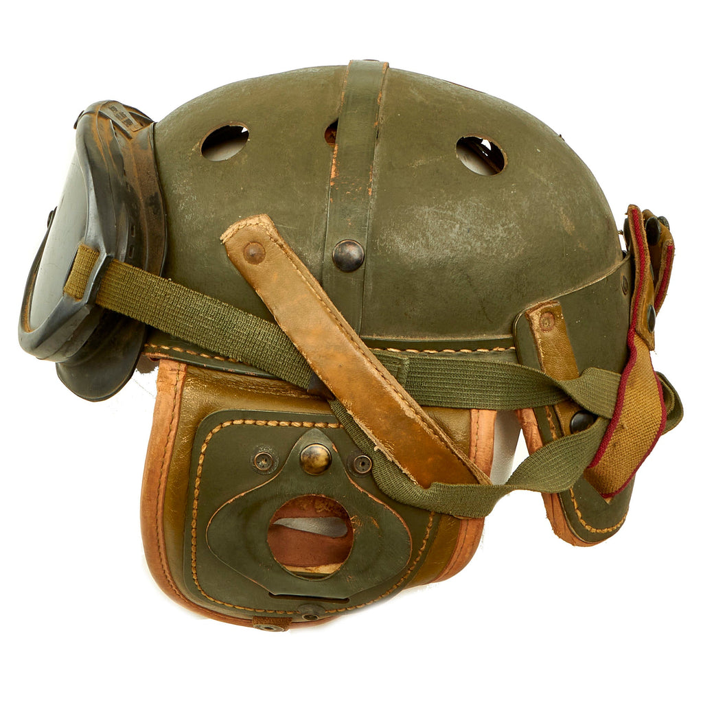 Original U.S. WWII M38 Tanker Helmet by Wilson Athletic Goods with Pol ...