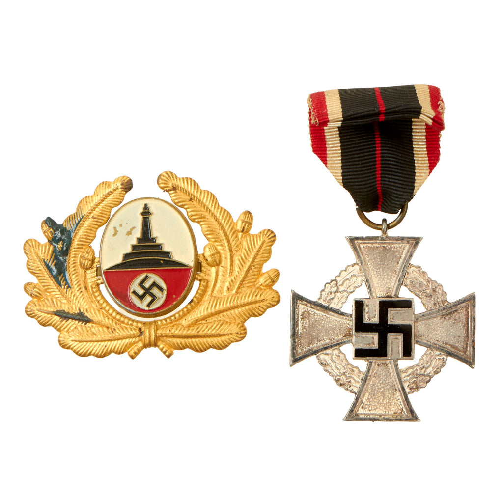 Original German WWII Award and Tinnie Grouping in Custom Luftwaffe Woo ...