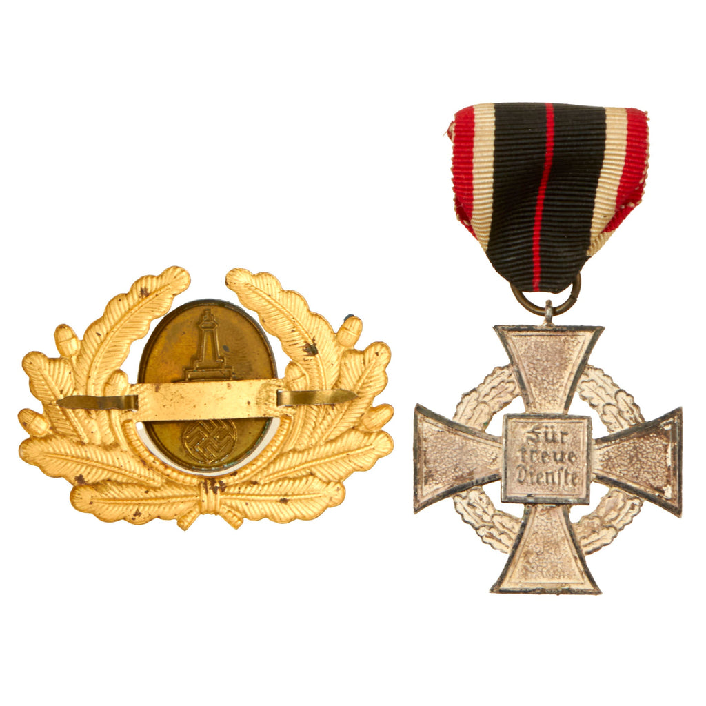Original German WWII Award and Tinnie Grouping in Custom Luftwaffe Woo ...