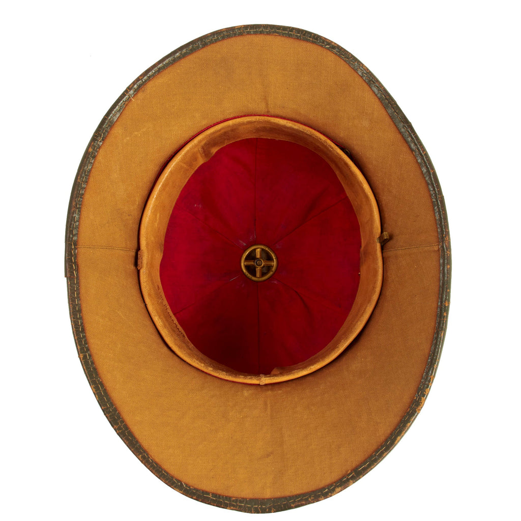 Original German WWII USGI Decorated 1st Model Afrikakorps DAK Sun Helm ...