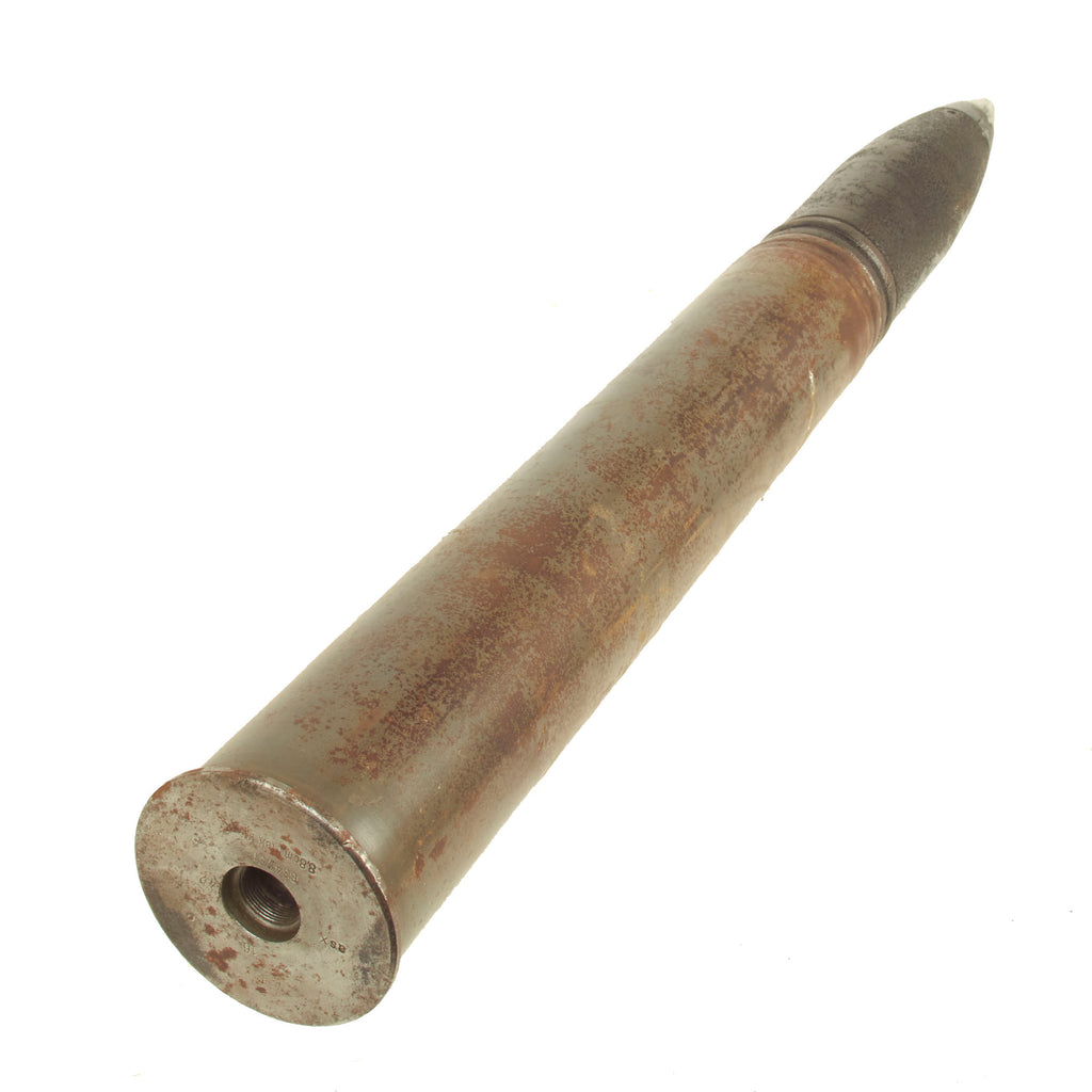 Original German WWII FlaK 88 High Explosive Inert Shell with Steel Cas ...