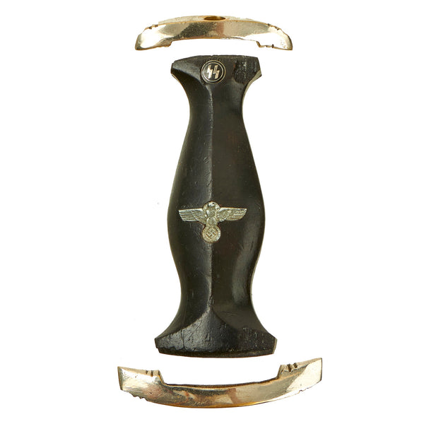 Original German WWII Model 1933 SS Dagger Components - Wood Grip with ...