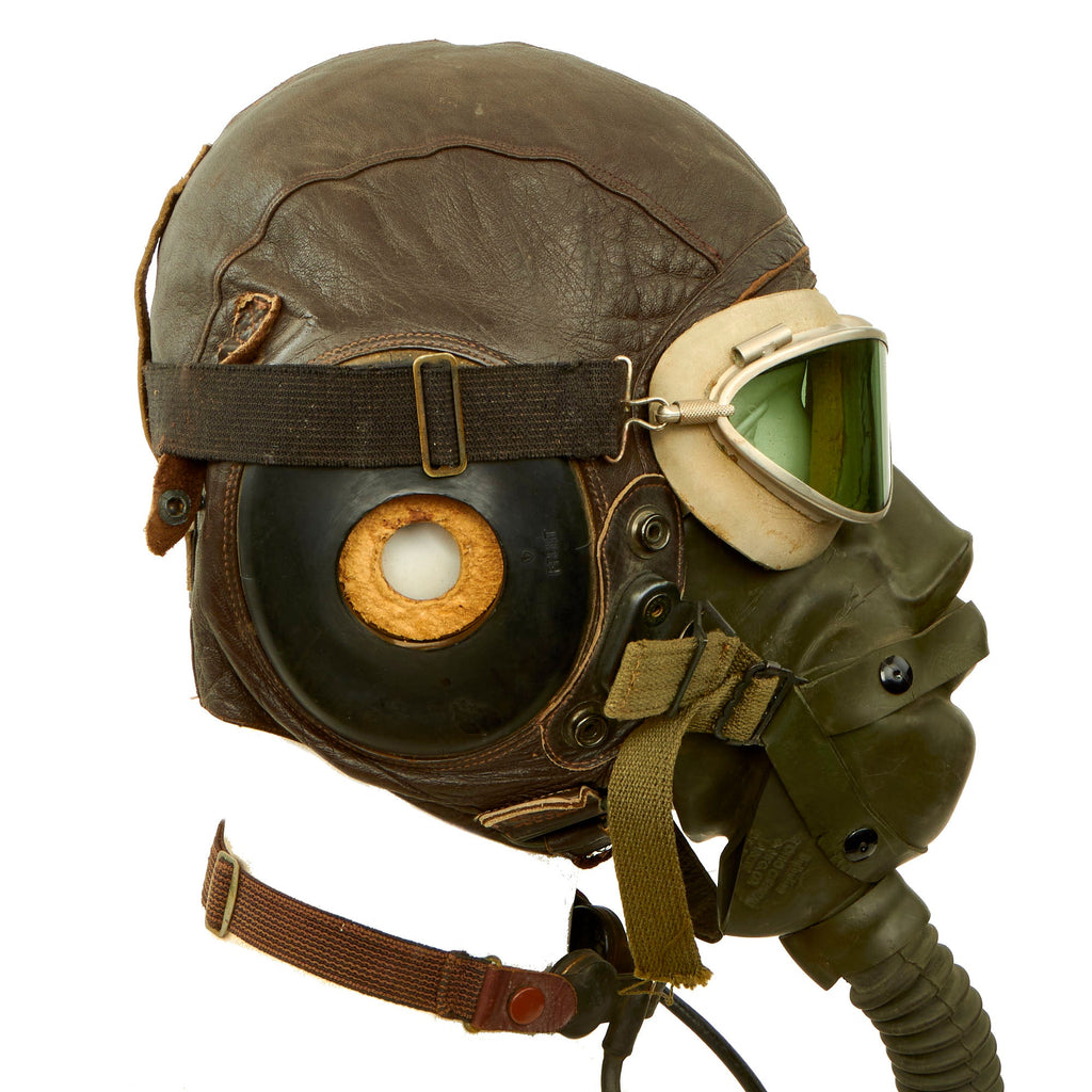 Original U.S. WWII USAAF Aviator Flight Helmet Set - AN6530 Goggles, A ...