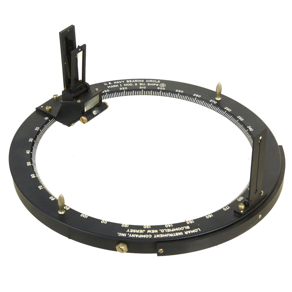 Original U.S. WWII Navy Bearing Circle in Original Case by Lomar Instr ...