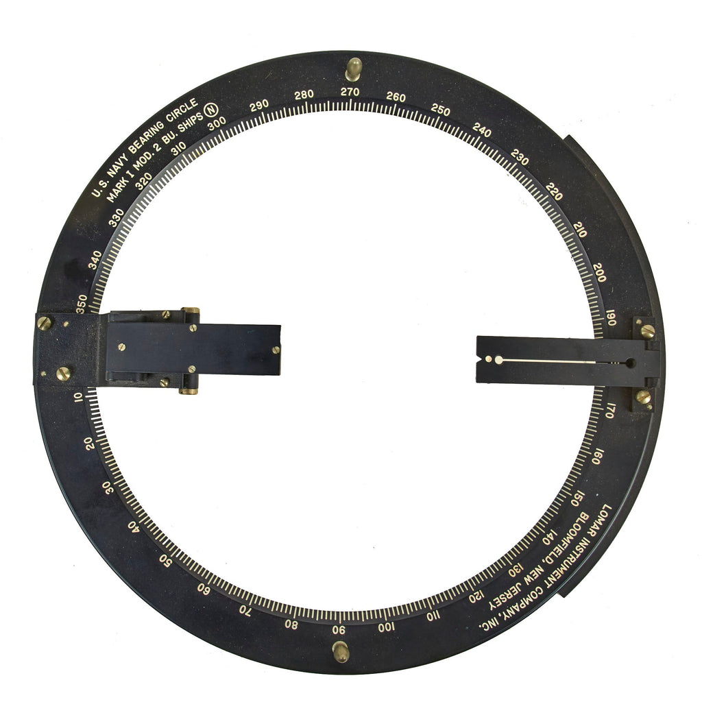 Original U.S. WWII Navy Bearing Circle in Original Case by Lomar Instr ...