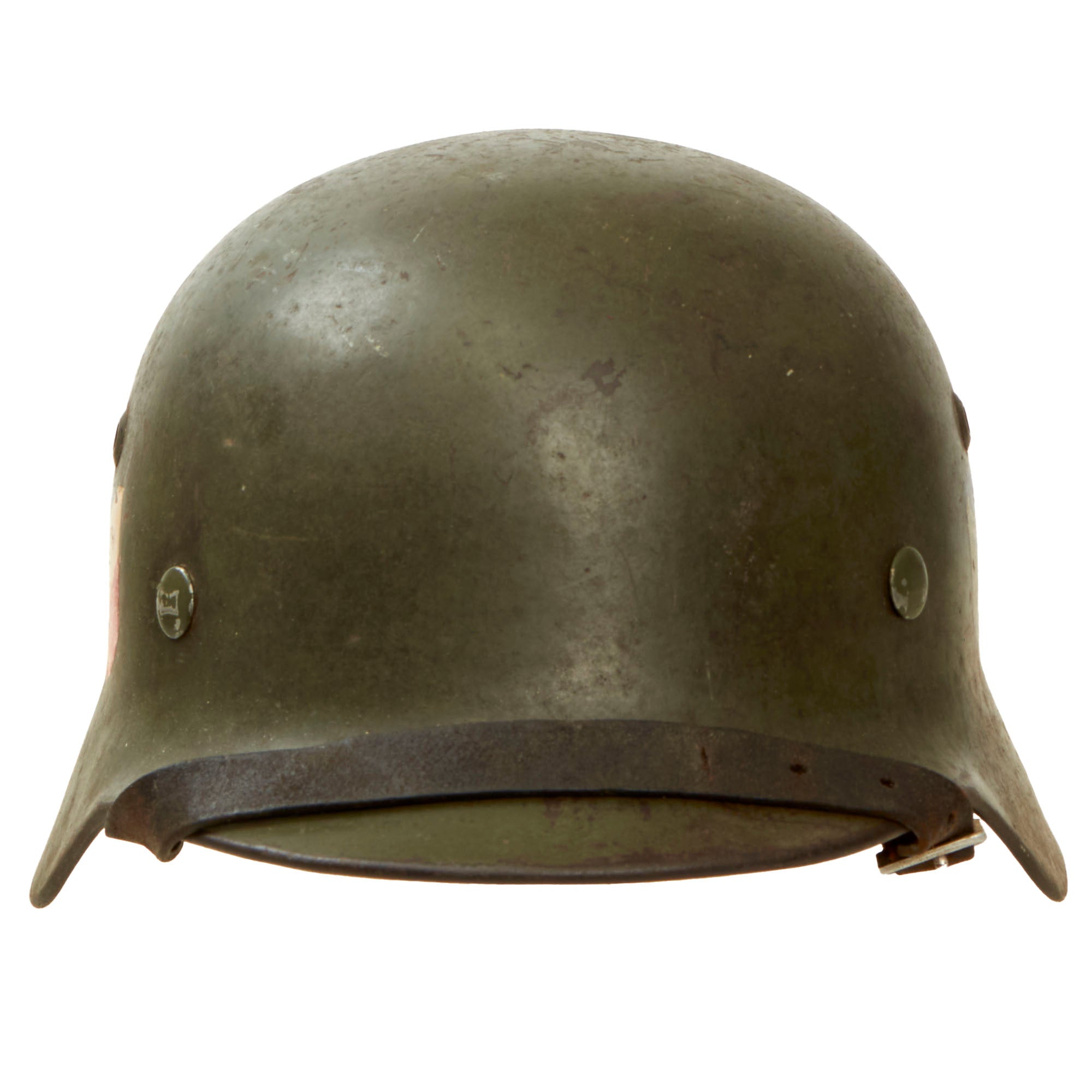 Original German WWII Extra Small Heer M35 Double Decal Helmet with 193 ...