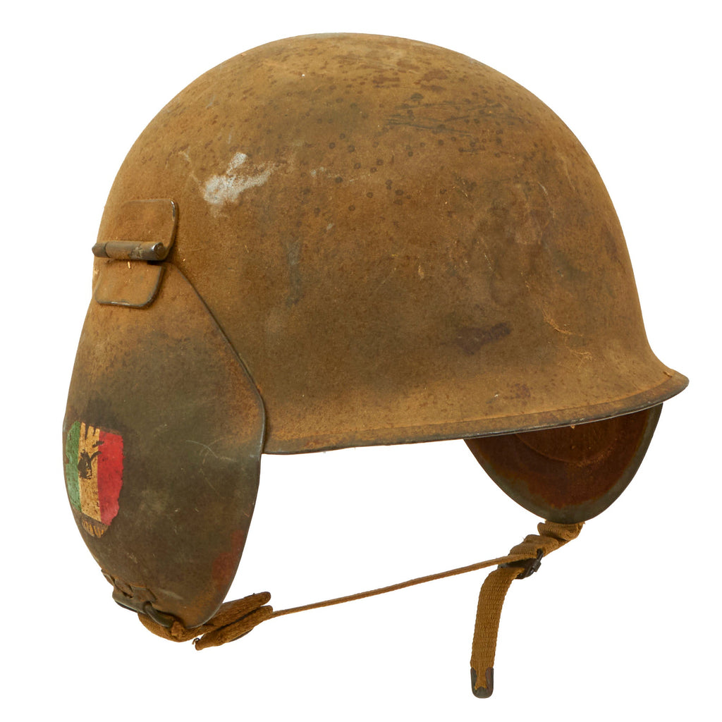 Original U.S. WWII USAAF Bomber Crew M3 Steel FLAK Helmet with Italy D ...