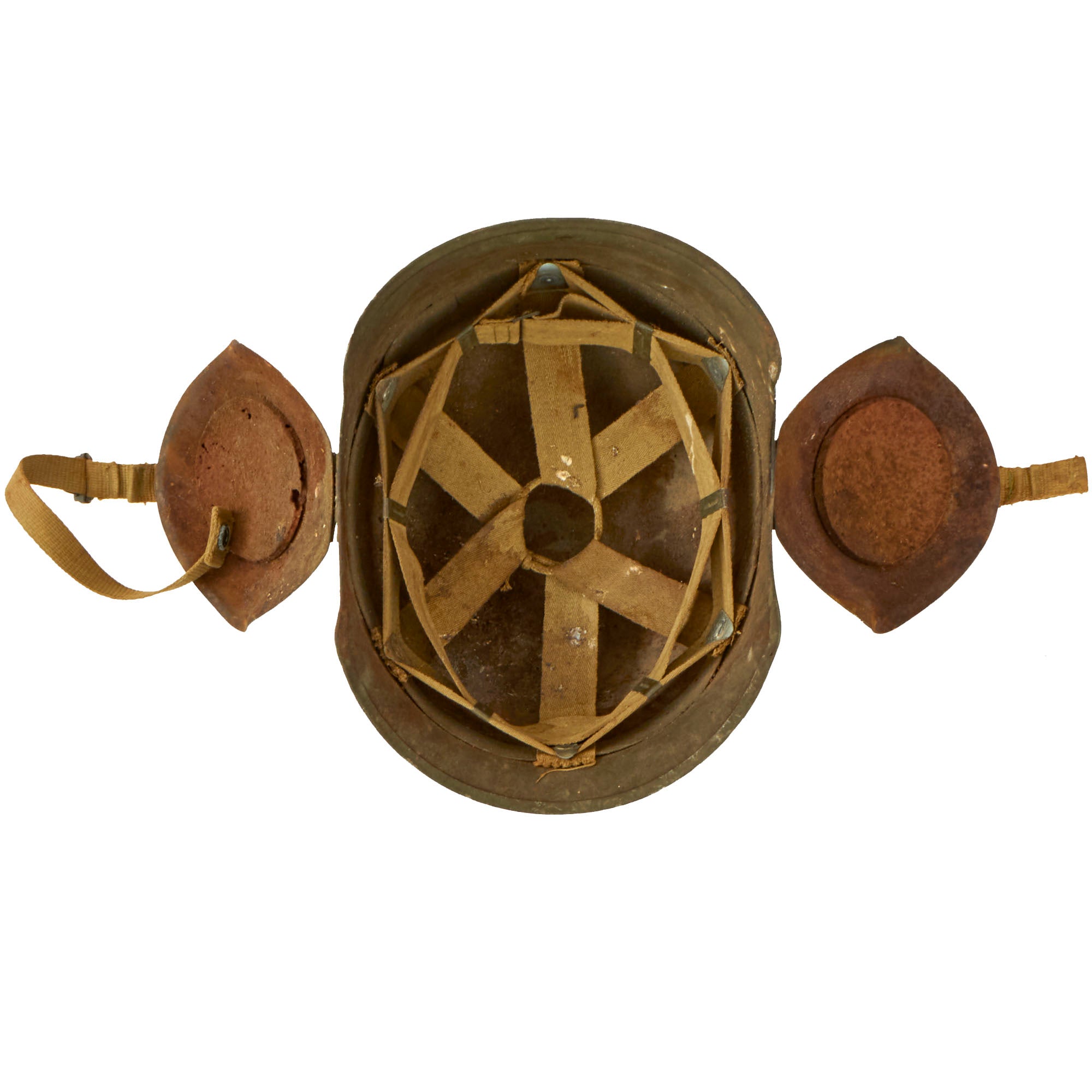 Original U.S. WWII USAAF Bomber Crew M3 Steel FLAK Helmet with Painted ...