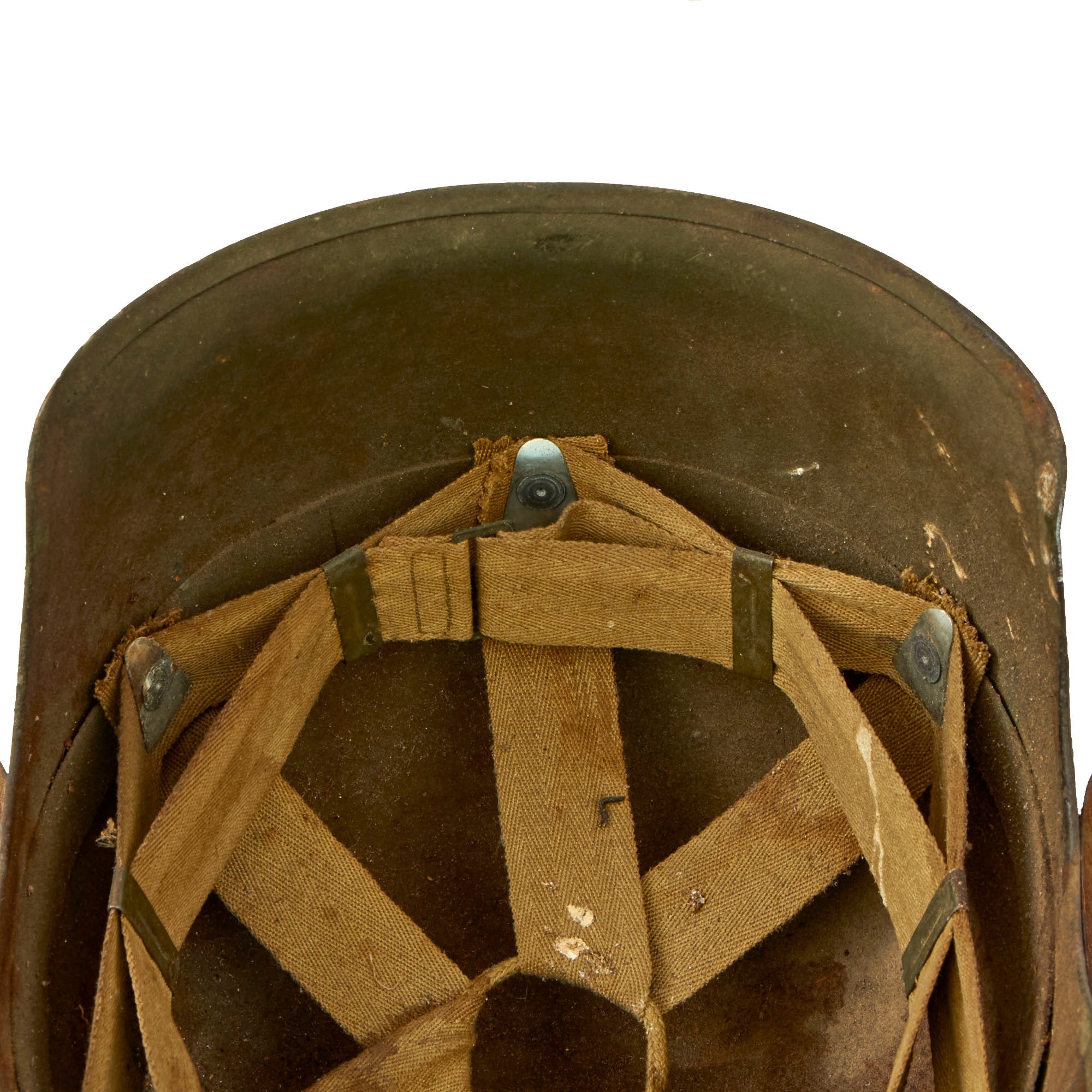 Original U.S. WWII USAAF Bomber Crew M3 Steel FLAK Helmet with Painted ...
