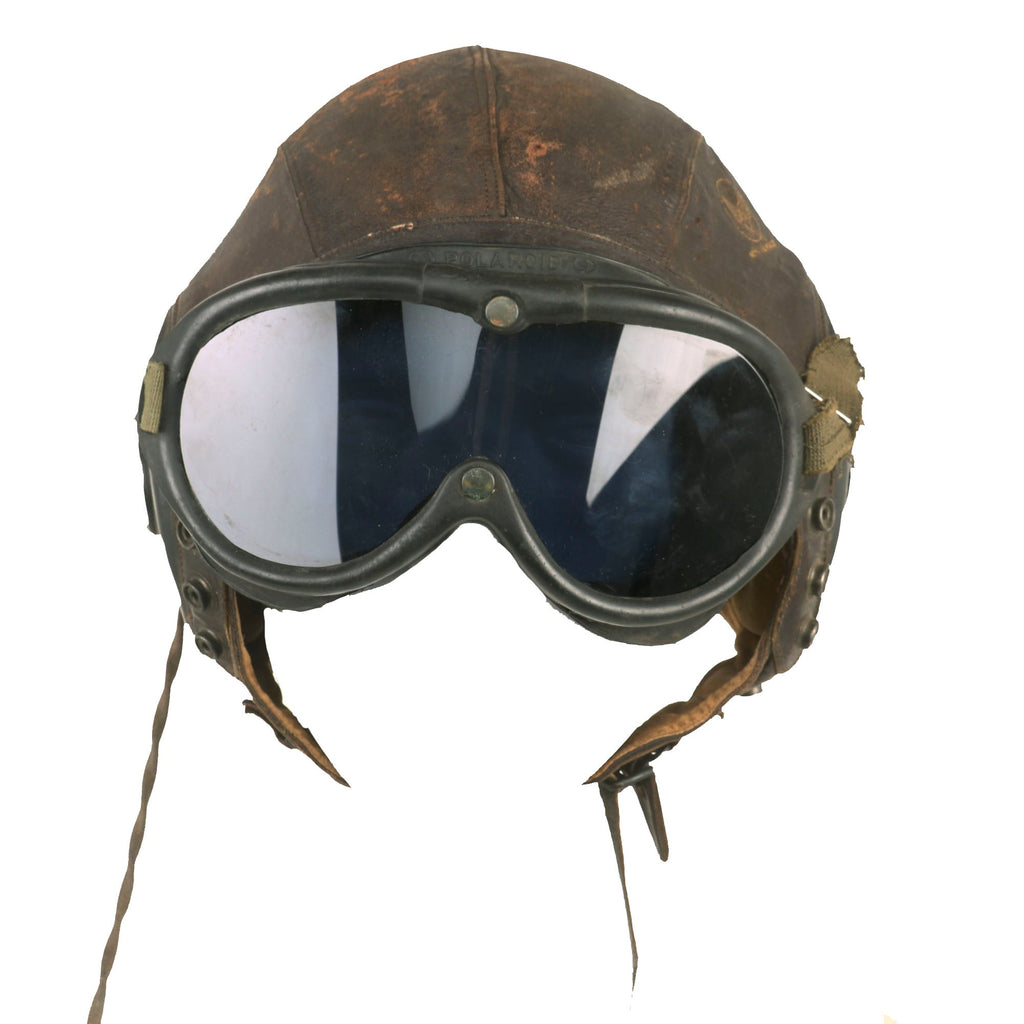 Original U.S. WWII Army Air Forces Aviator A-11 Flight Helmet with Typ ...