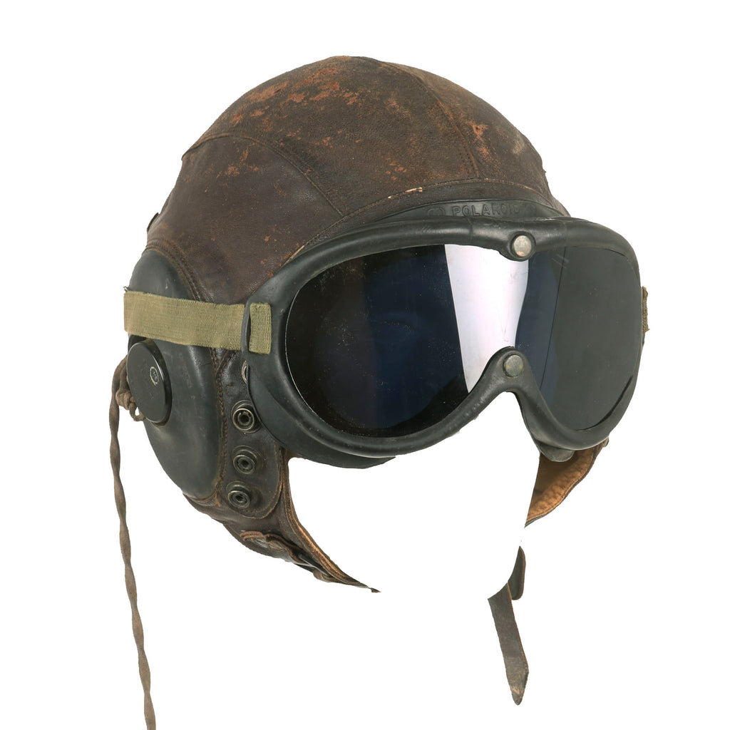 Original U.S. WWII Army Air Forces Aviator A-11 Flight Helmet with Typ ...