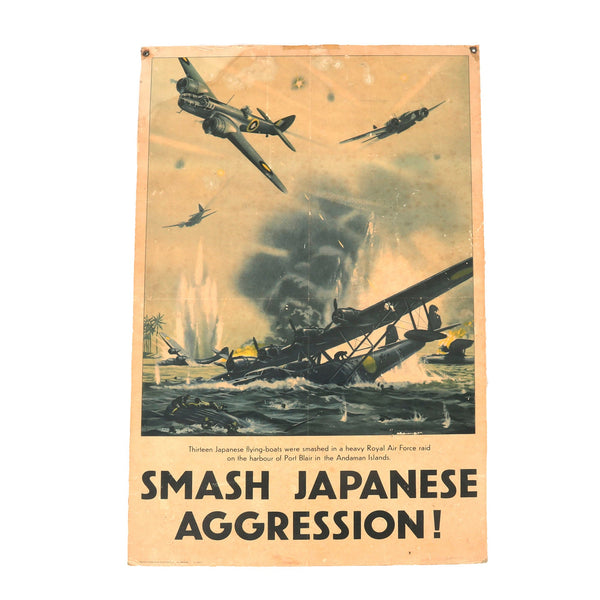 Original British WWII Anti-Japanese Propaganda Board - Smash Japanese ...