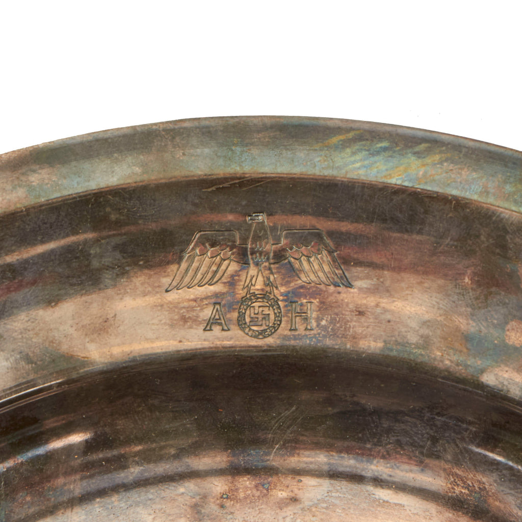 Original Rare German WWII AH Formal Pattern Silver Warming Tray by Wel ...