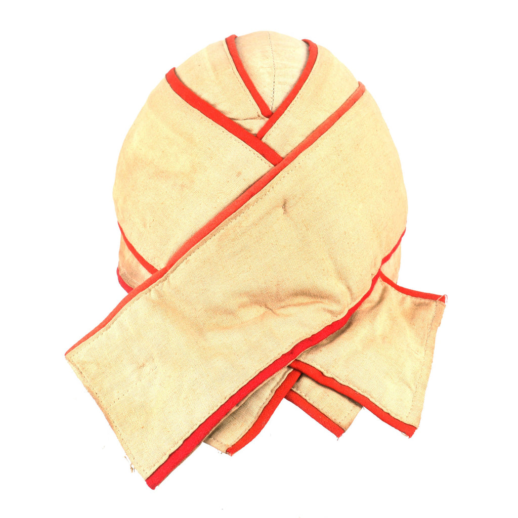 Original Ottoman WWI Turkish Kabalak Hat with Red Piping & Leather Swe ...