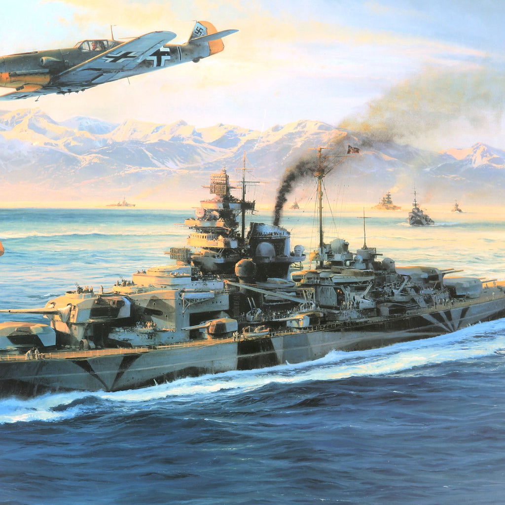 Original Artwork Print: “Knights Move” Painting of The Battleship Tirp ...