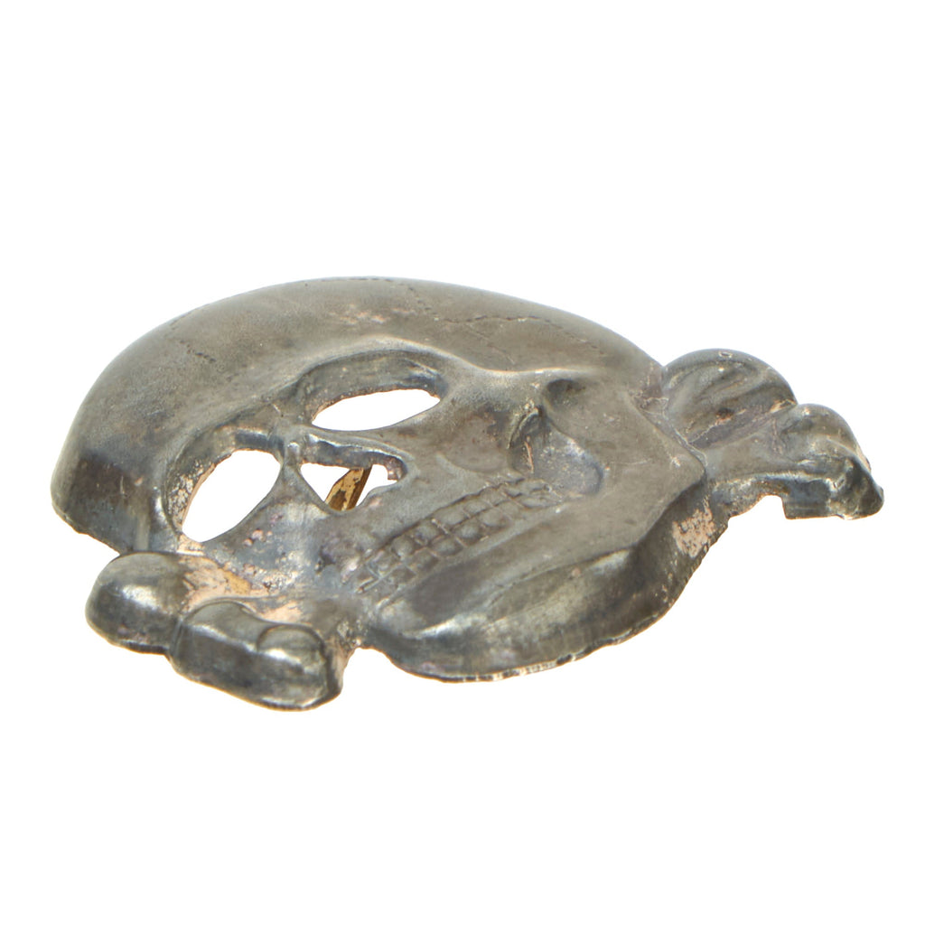 Original Rare German WWII SS Totenkopf Skull Badge for Visor Caps Attr ...