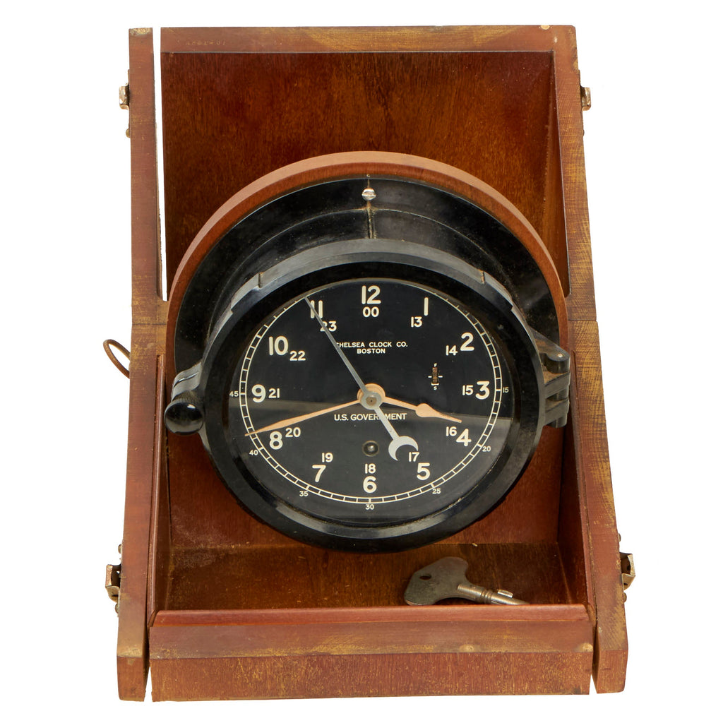 Original U.S. Vietnam War Era Army Chelsea U.S. Government Clock in Ca ...