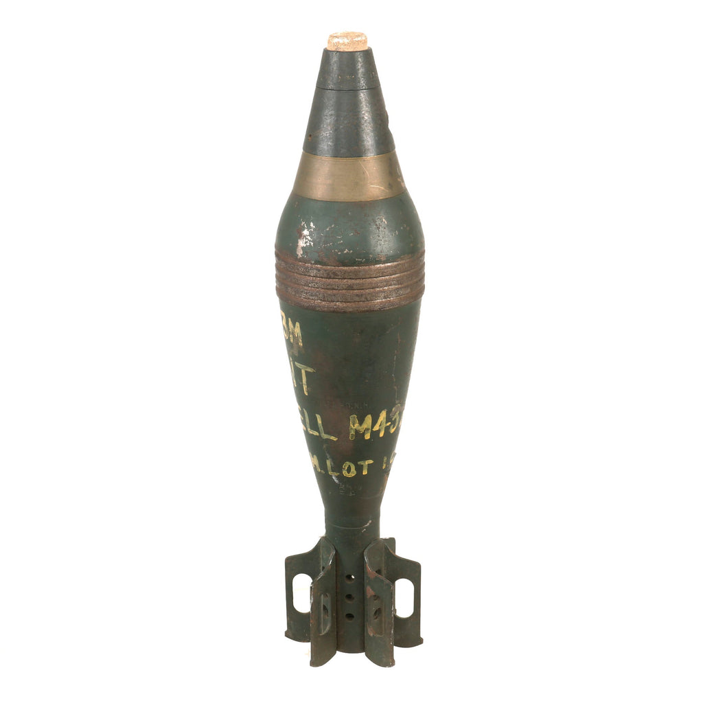 Original U.S. WWII Era INERT 81mm M43A1 HE Mortar Round With M52A2 PD ...