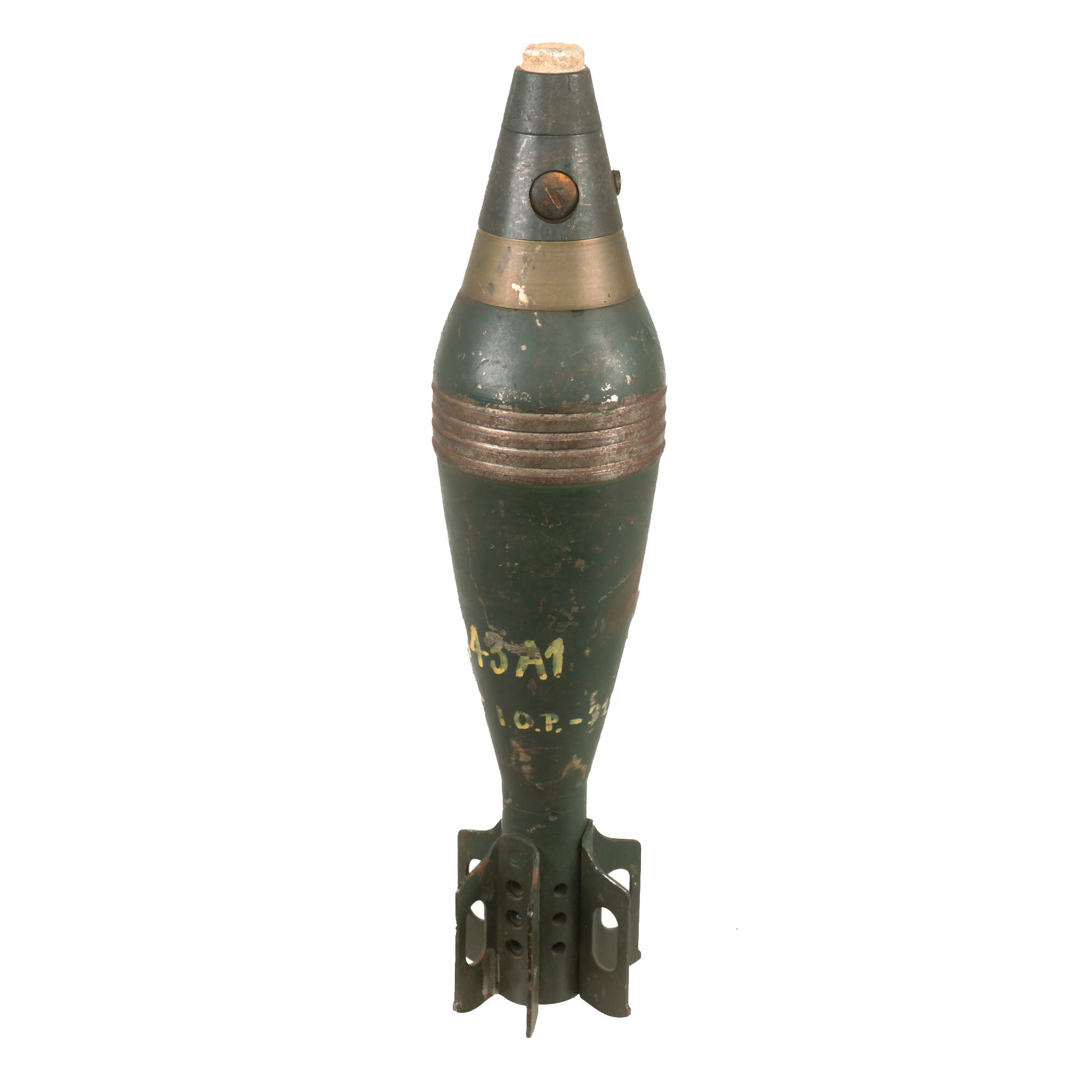 Original U.S. WWII Era INERT 81mm M43A1 HE Mortar Round With M52A2 PD ...