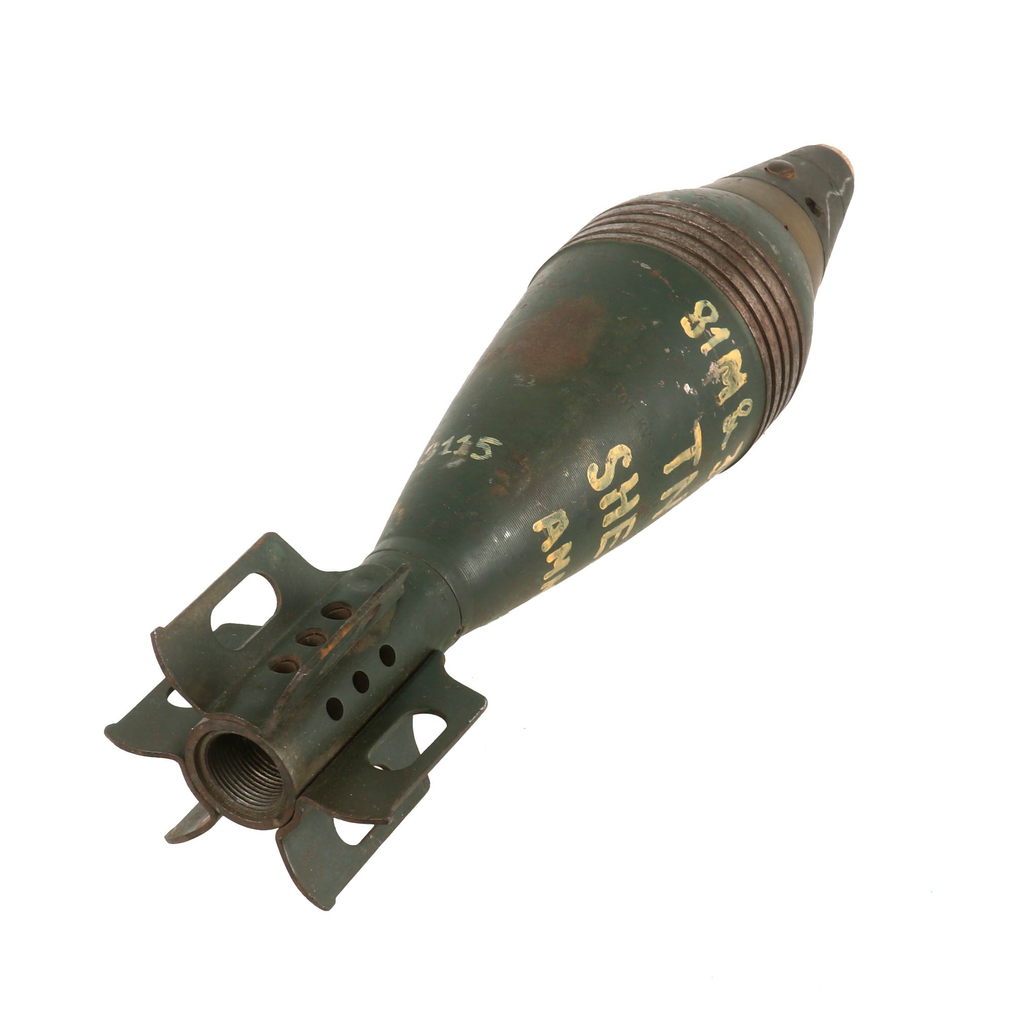 Original U.S. WWII Era INERT 81mm M43A1 HE Mortar Round With M52A2 PD ...