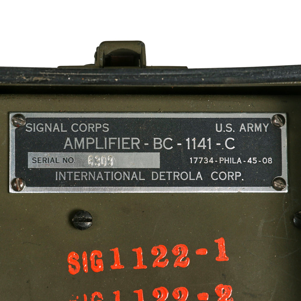 Original U.S. WWII 1945 Dated SCR 625-C Mine Detector – International ...