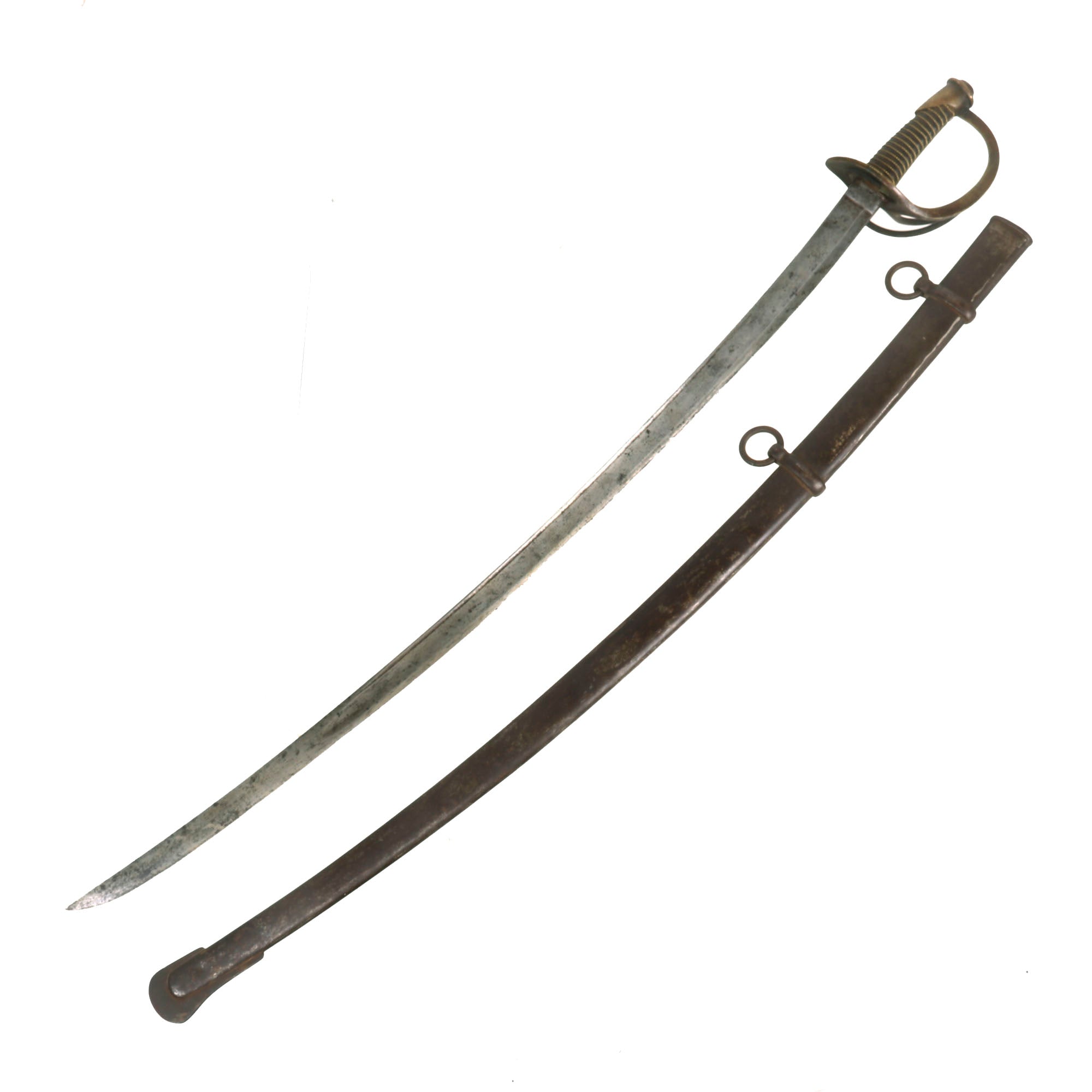 Original U.S. Civil War Model 1860 Light Cavalry Saber with Scabbard b ...