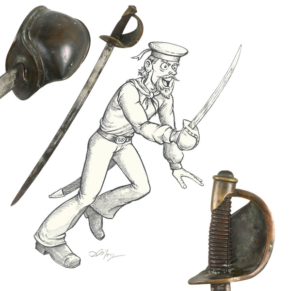 Original U.S. Civil War Rare Model 1860 Naval Cutlass by Ames Mfg. Co ...