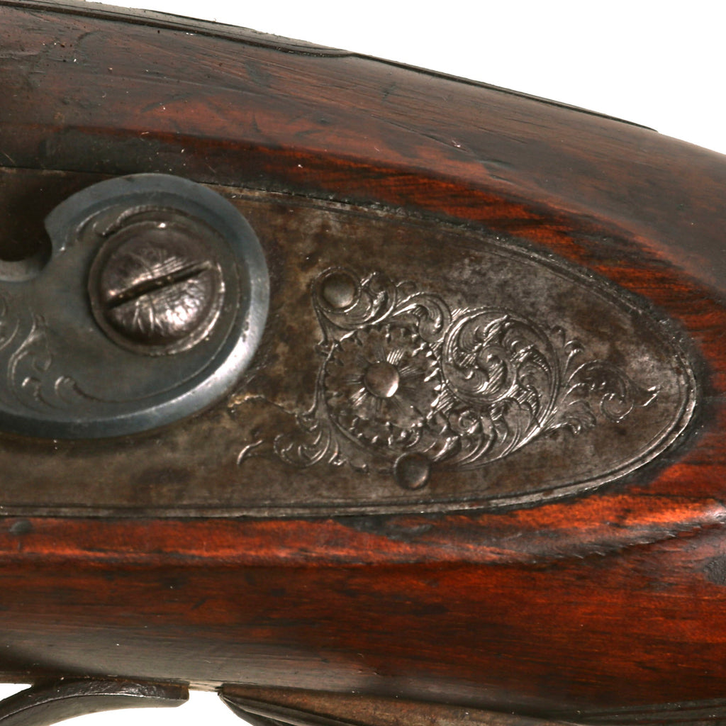 Original British 13 Bore Double Barrel Percussion Shotgun by Westley R ...