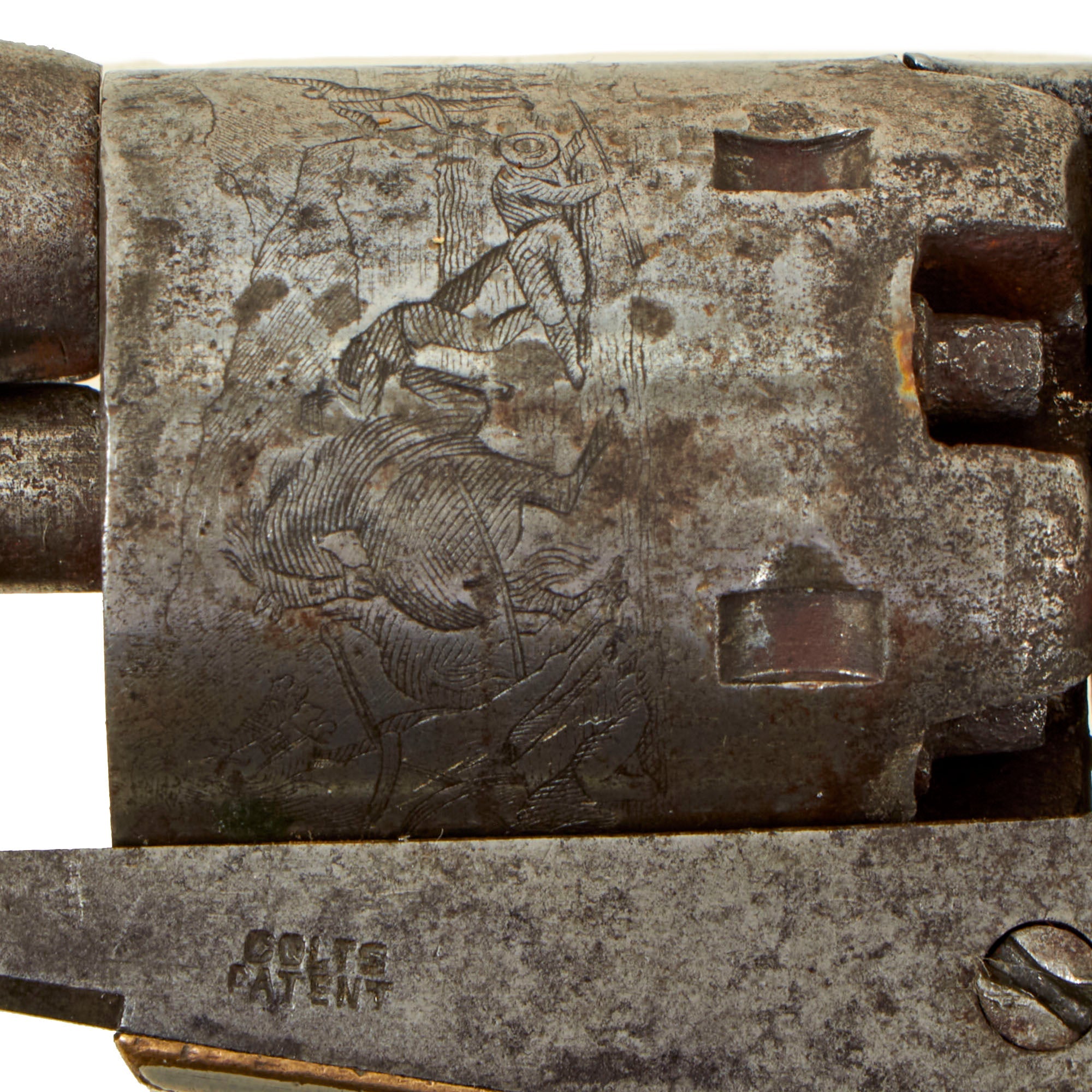 Original U.S. Civil War Colt M1849 Pocket Percussion Revolver with 6 ...