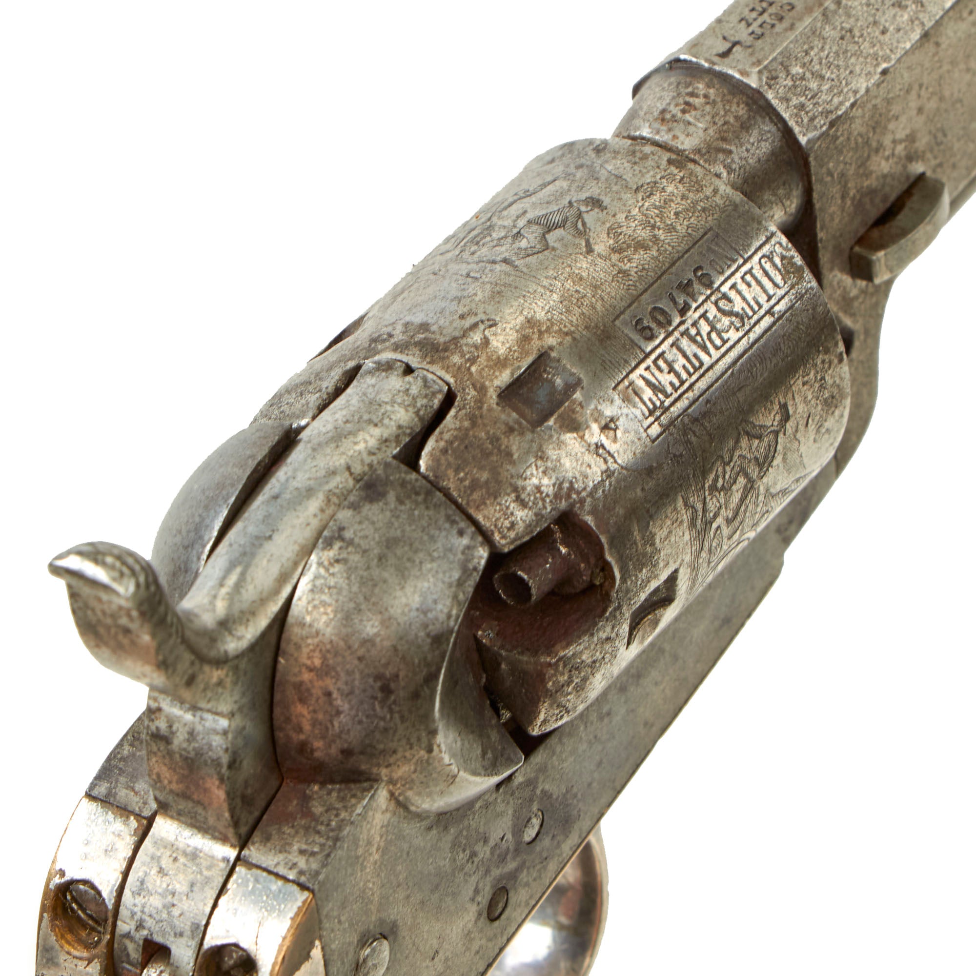 Original U.S. Civil War Colt M1849 Pocket Percussion Revolver with 6 ...