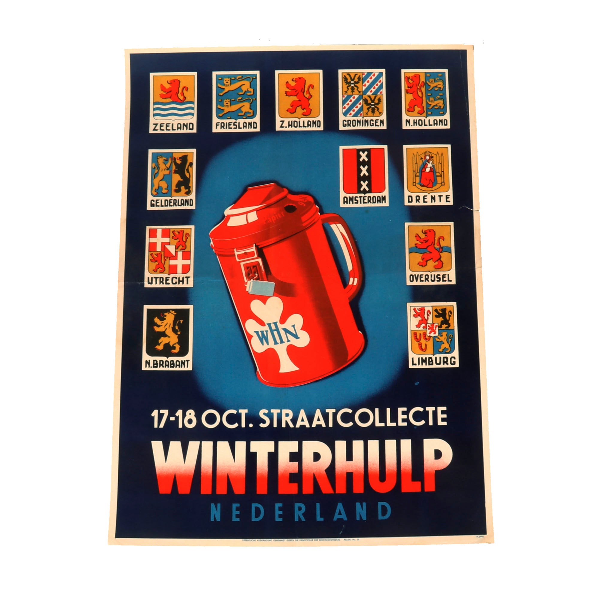 Original German WWII Dutch Occupation Winterhulp Nederland WHN Propaga ...