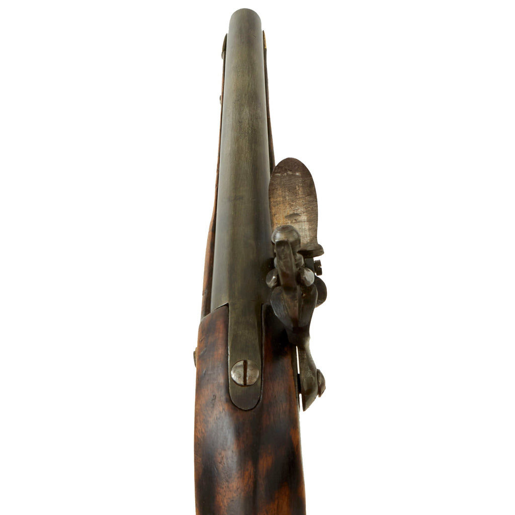 Original Napoleonic Style Belgian Flintlock Naval Pistol with Liège Pr ...