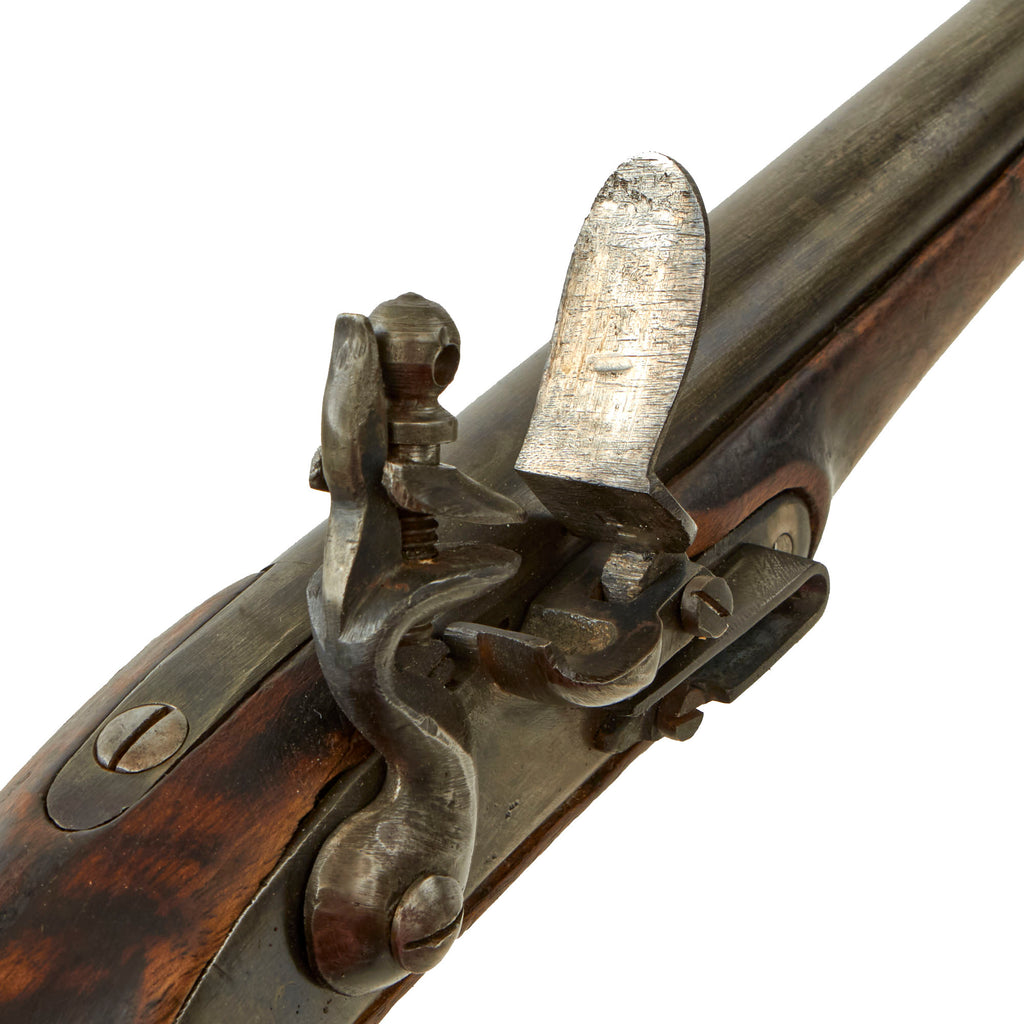 Original Napoleonic Style Belgian Flintlock Naval Pistol with Liège Pr ...