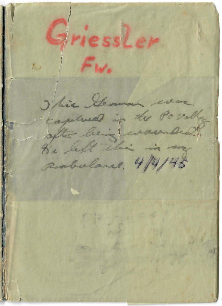 Original German WWII Luftwaffe Fallschirmjäger Paratrooper Soldbuch ID ...