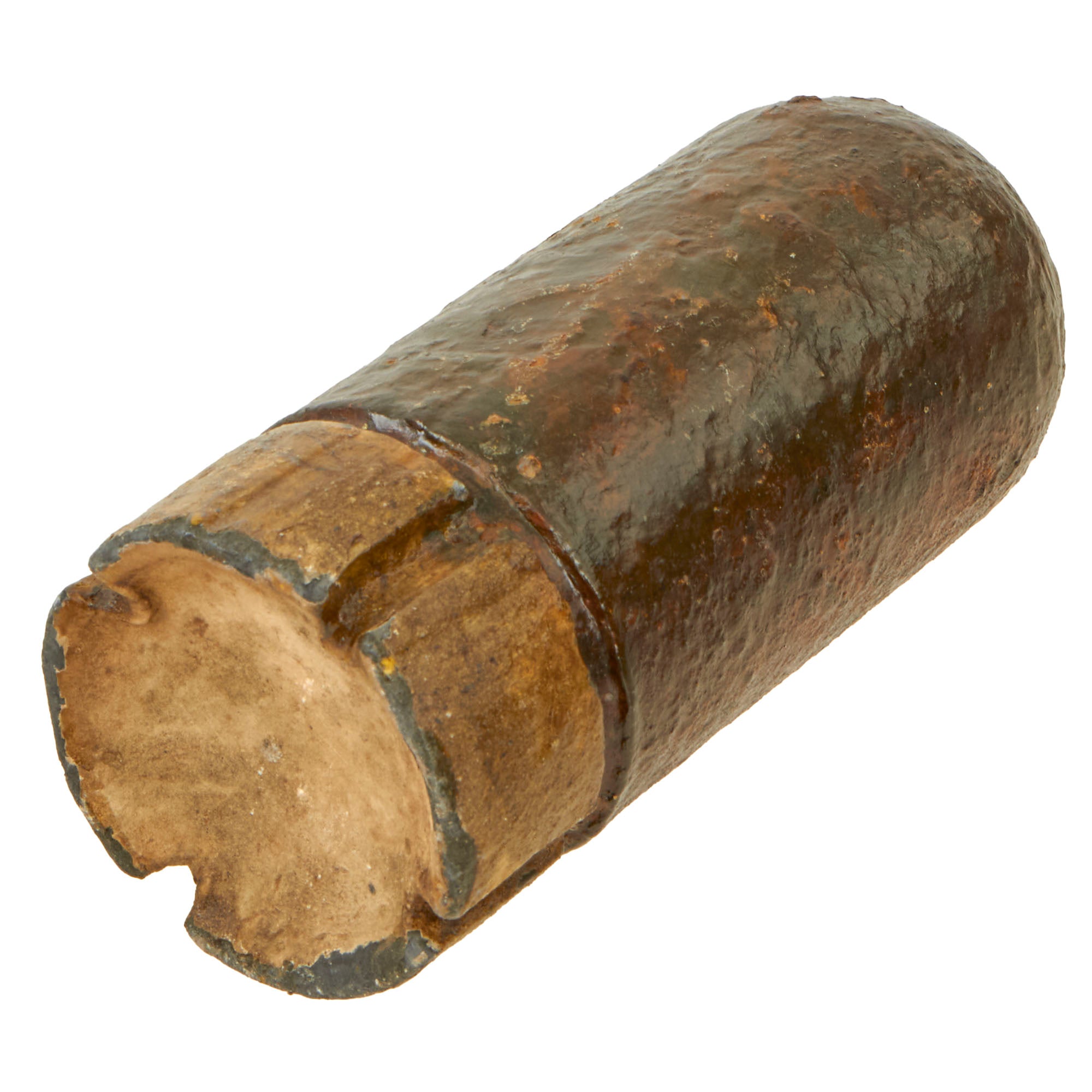 Original Civil War Confederate 3-inch Ordnance Rifle Broun Shell - Gro ...