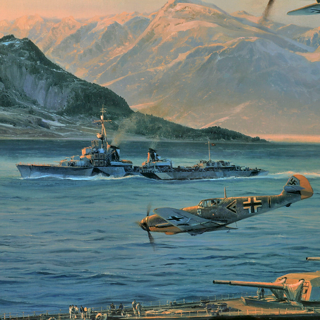 Original Artwork Print: “Knights Move” Painting of The Battleship Tirp ...
