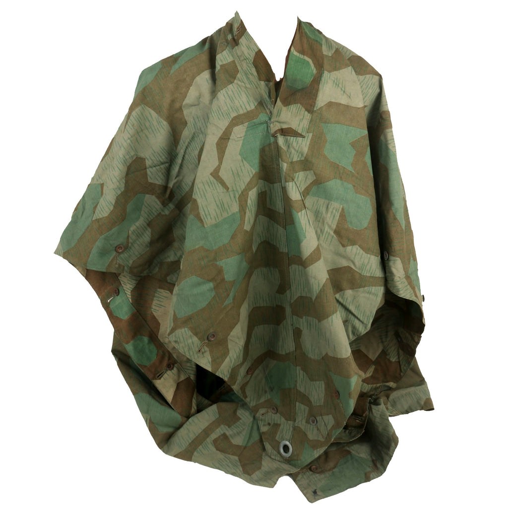 Original German WWII Zeltbahn Tent Quarter & Poncho in Splinter Camouf ...