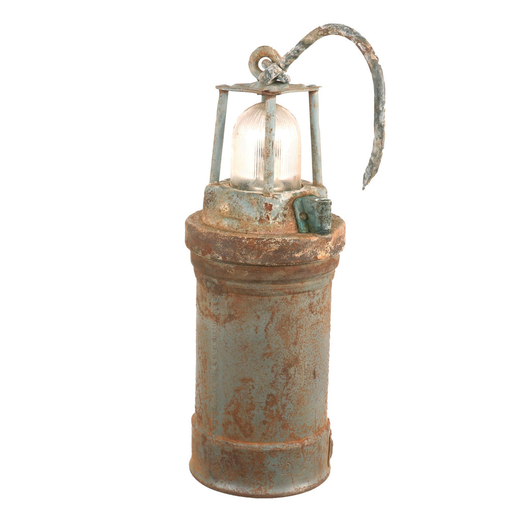 Original German WWII Wehrmacht 30Ah Panzerhandlampe Armored Hand Lamp ...