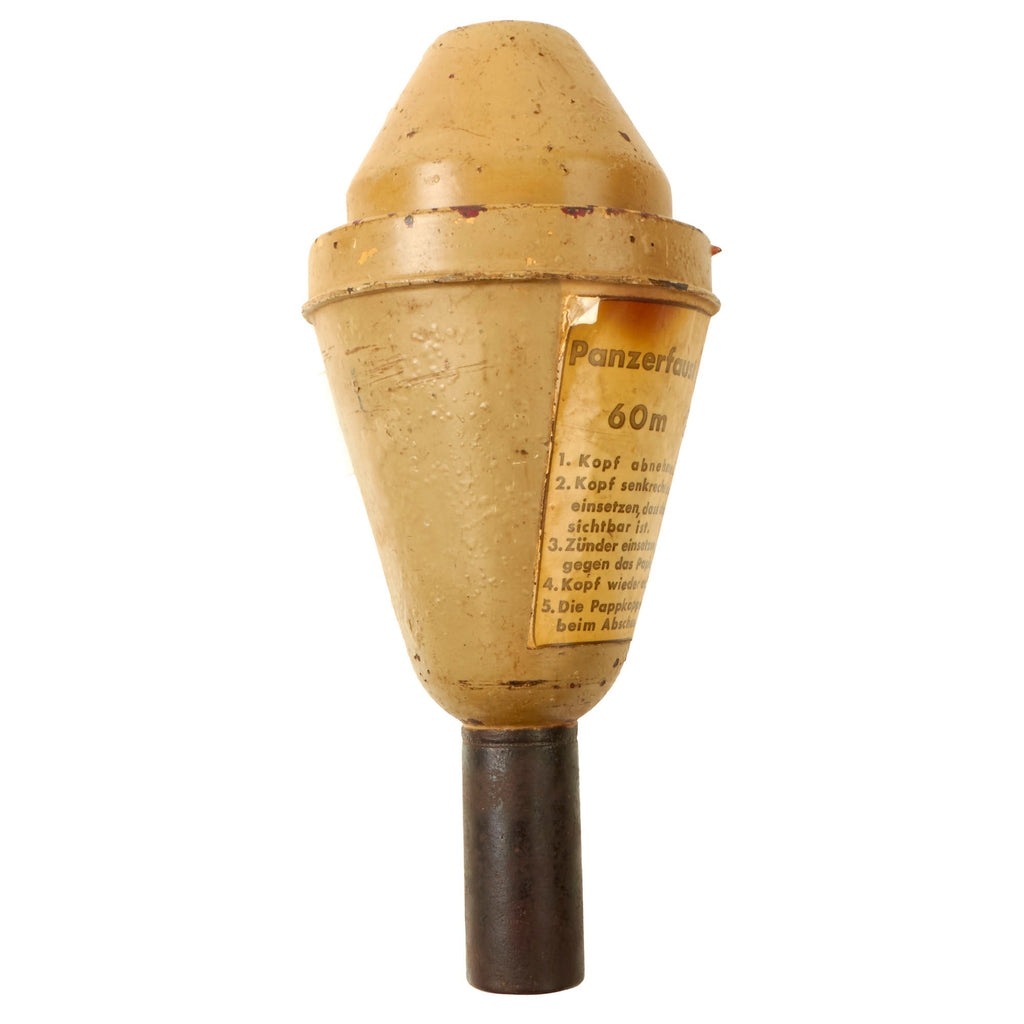 Original German WWII Inert Panzerfaust 60 Anti-Tank Rocket Projectile ...