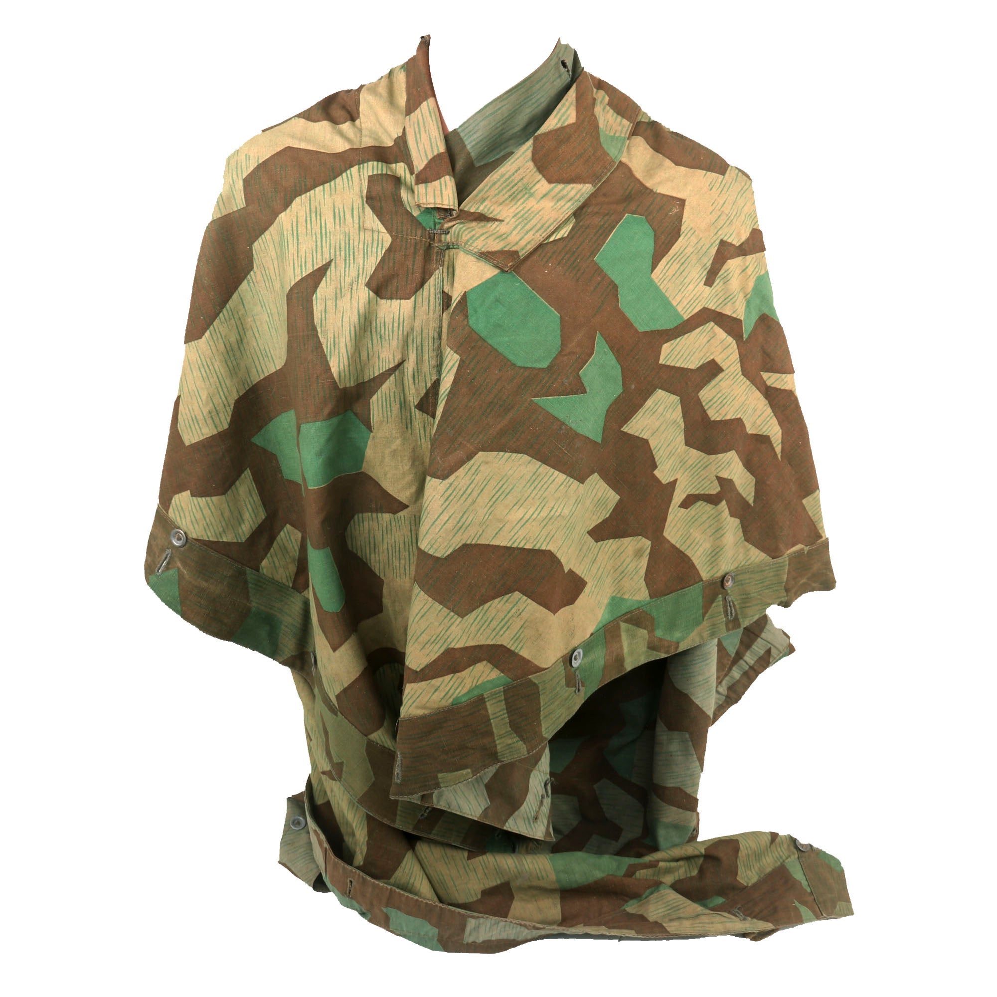 Original German WWII Zeltbahn Tent Quarter & Poncho in Splinter Patter ...