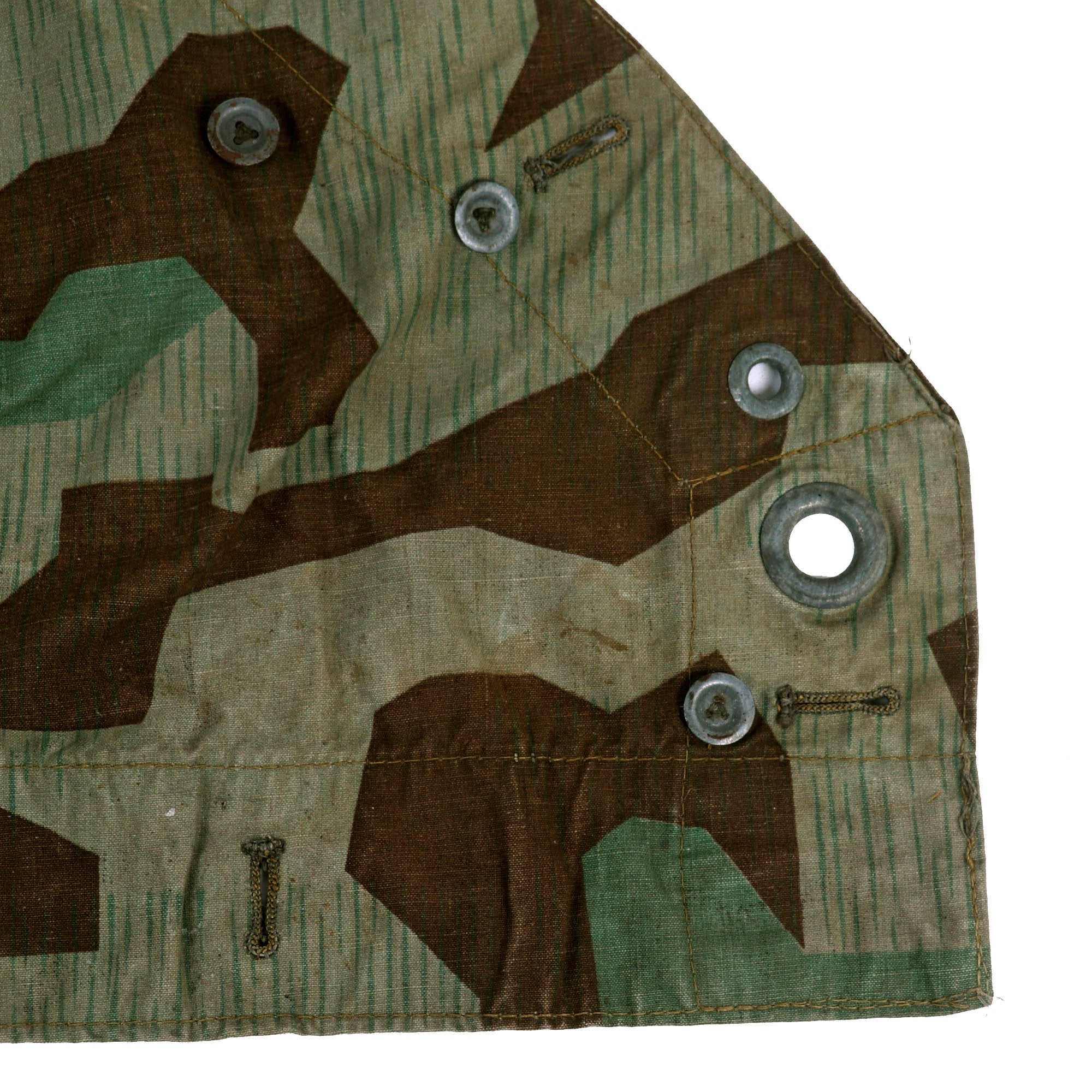 Original German WWII Zeltbahn Tent Quarter & Poncho in Splinter Patter ...
