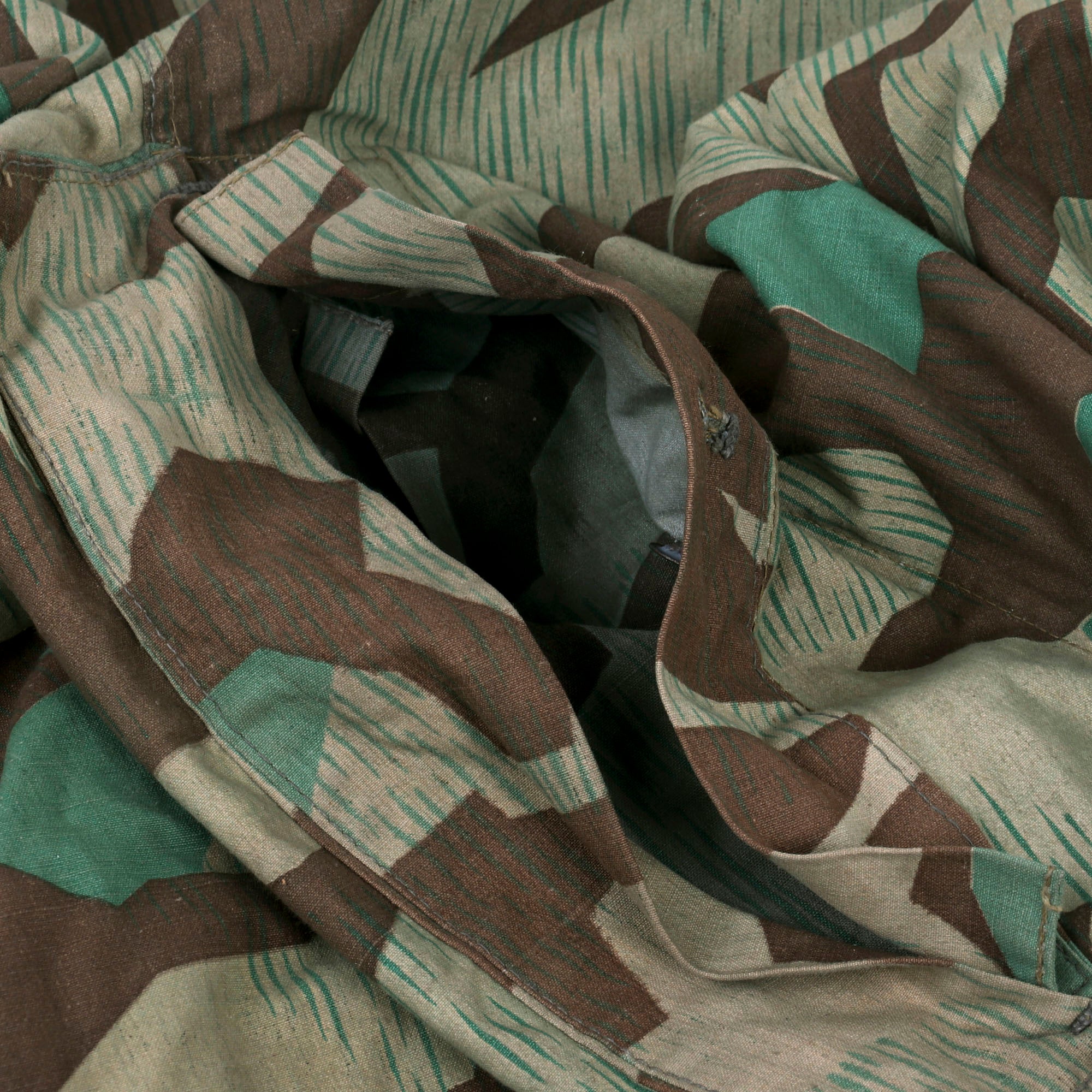 Original German WWII Zeltbahn Tent Quarter & Poncho in Splinter Patter ...