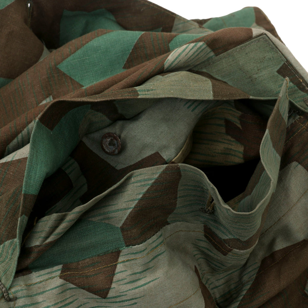 Original German WWII Zeltbahn Tent Quarter & Poncho in Splinter Patter ...