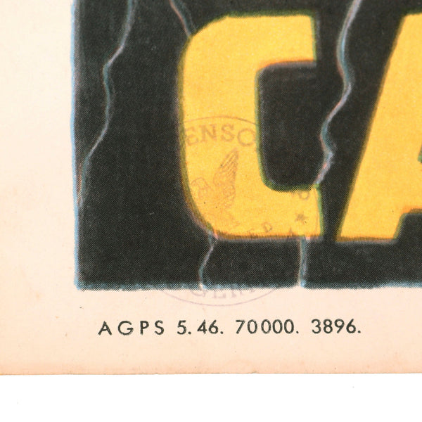 Original U.S. WWII Venereal Disease Awareness Poster - Take Care VD ...