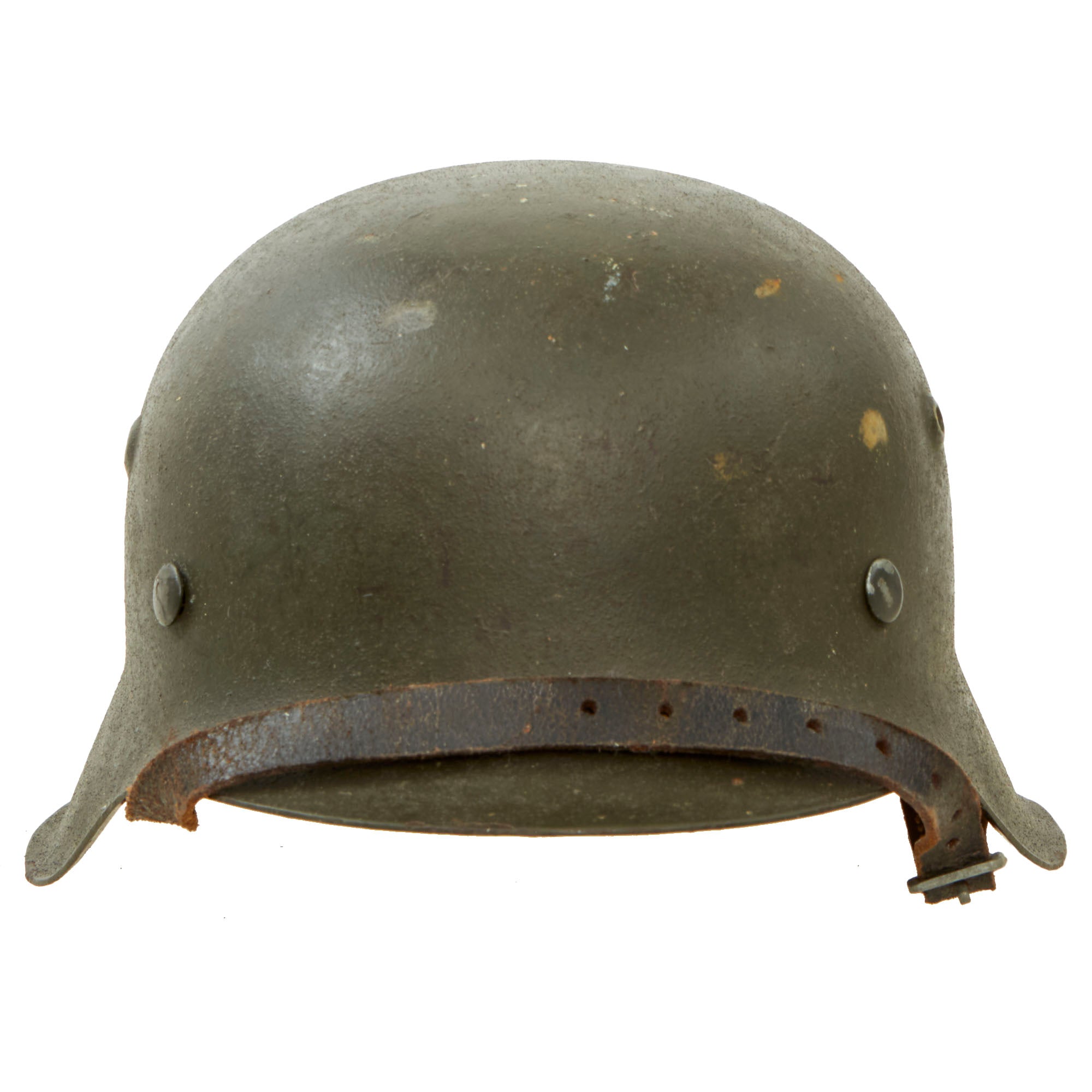 Original German WWII M42 Army Heer "No Decal" Textured Paint Helmet wi ...